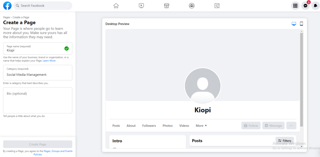 How To Create a Facebook Business Page | Kiopi